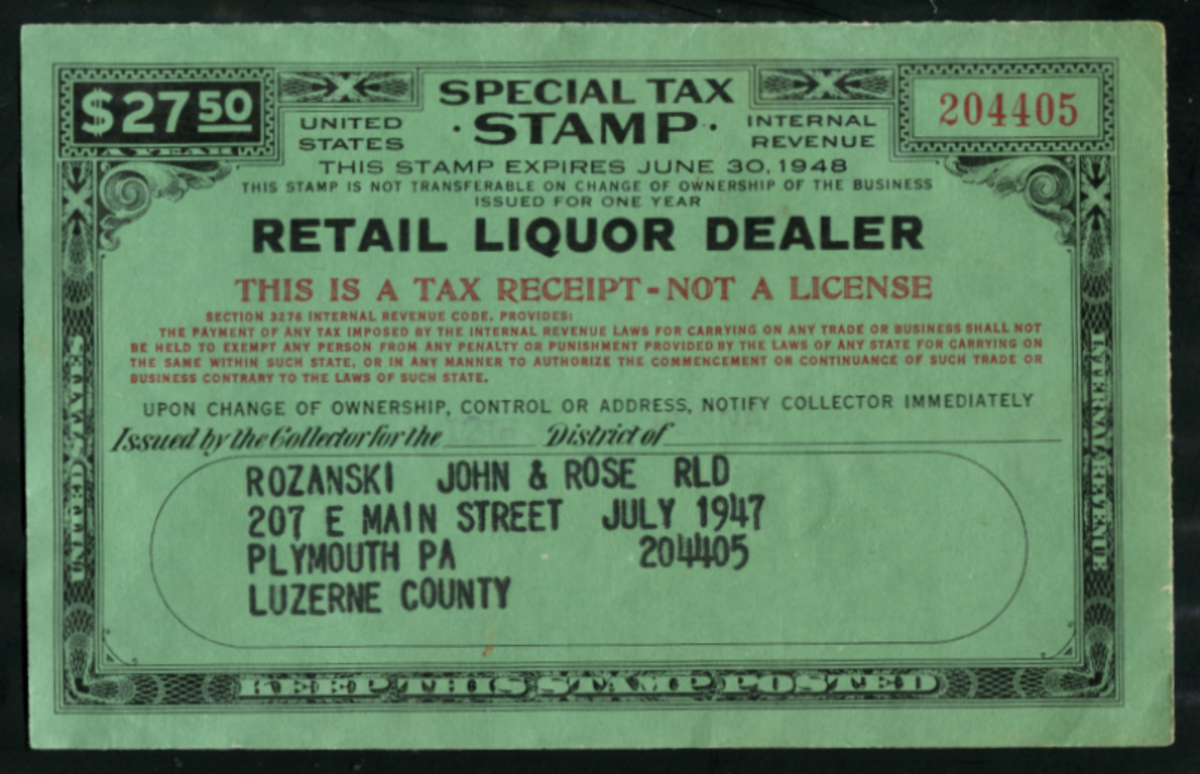 Eric Jackson Revenue Stamps